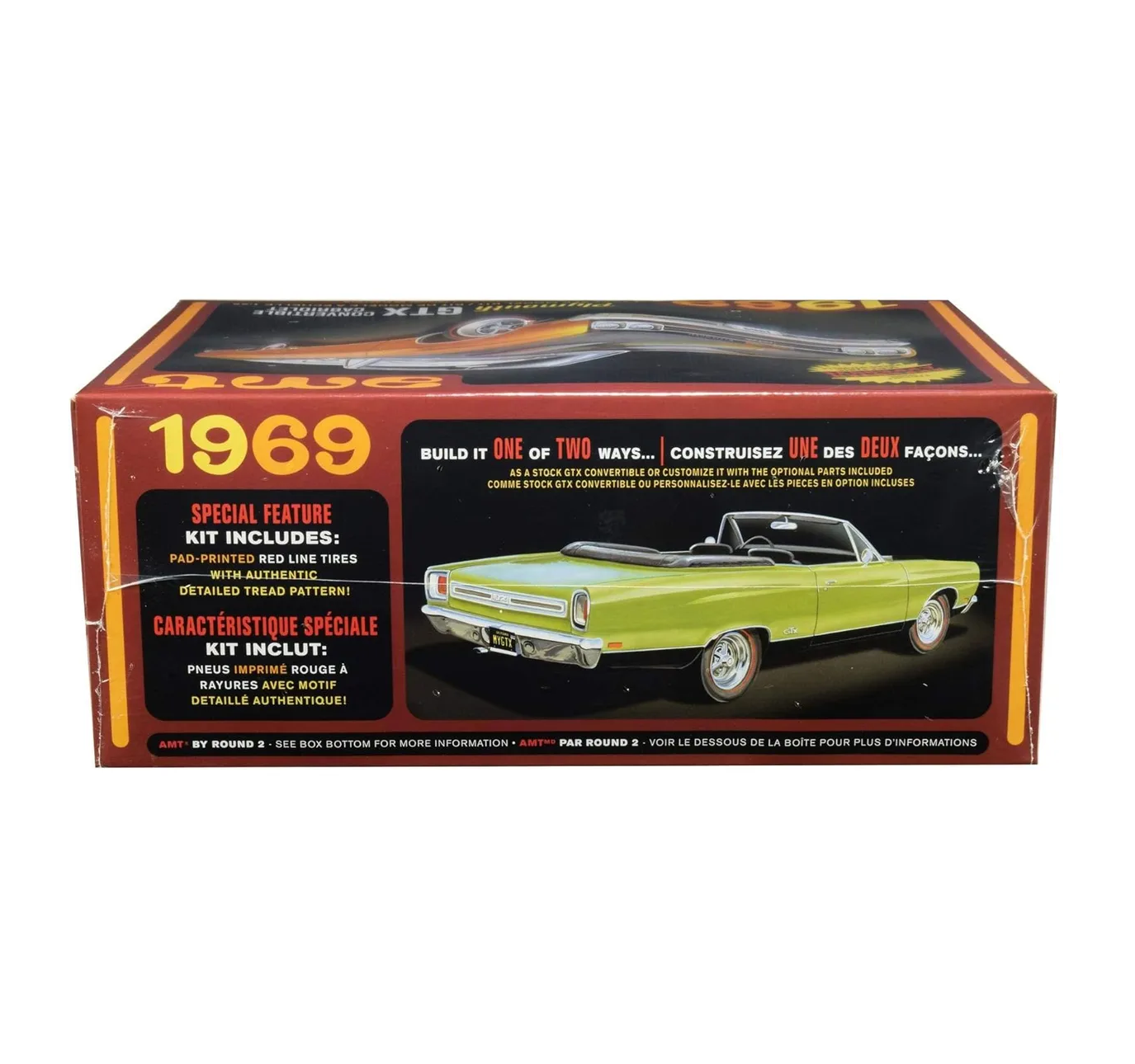 KIT PARA MONTAR AMT PLYMOUTH GTX CONVERTIBLE CABRIOLET 1969 1/25 AMT 1137M